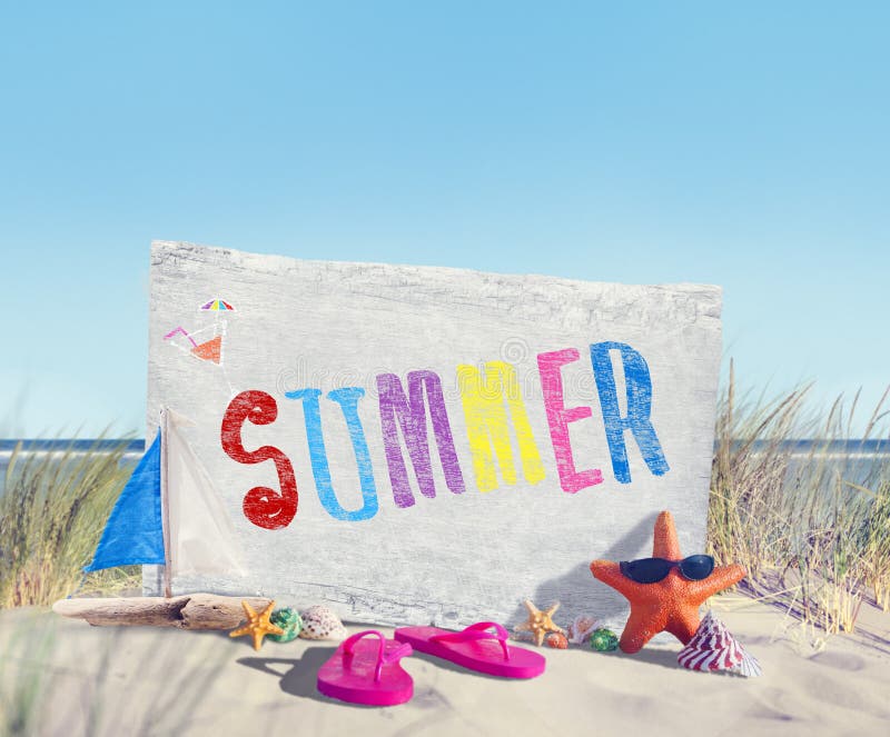 Summer Vacation on the Beach Stock Photo - Image of relaxation ...