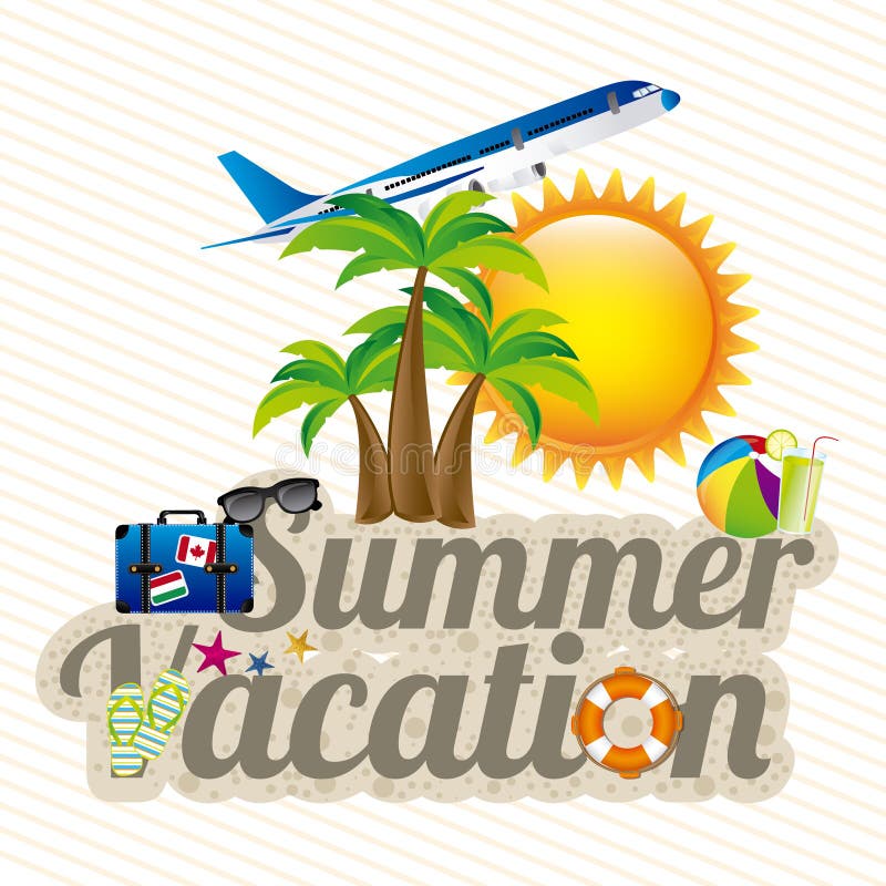 Summer Vacation Stock Vector Illustration Of Design 32021078