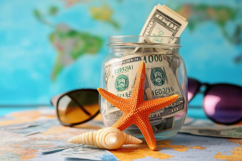 This Summer Vacation Savings Jar Includes an Assortment of Travel ...