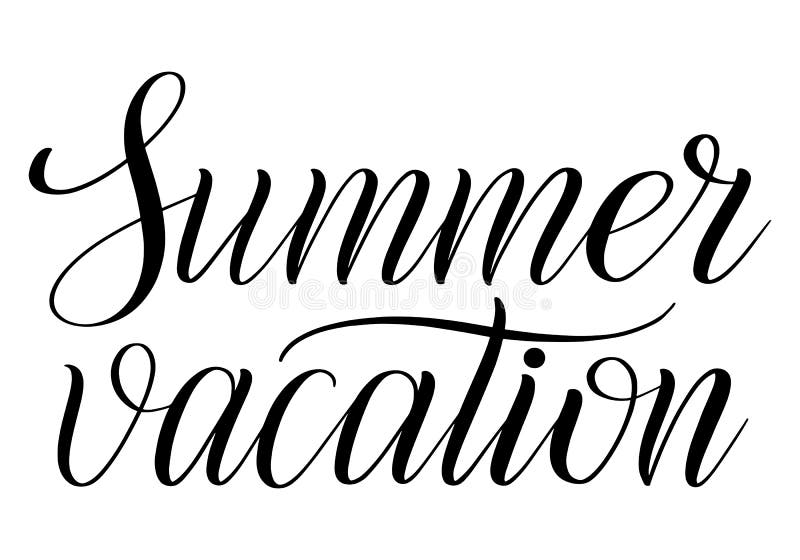 Summer Vacation. Vector Design Element. Stock Vector - Illustration of ...