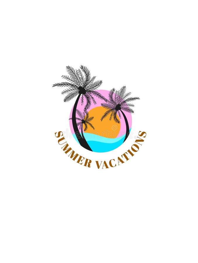 Summer vacations logo stock vector. Illustration of tourism - 268935199