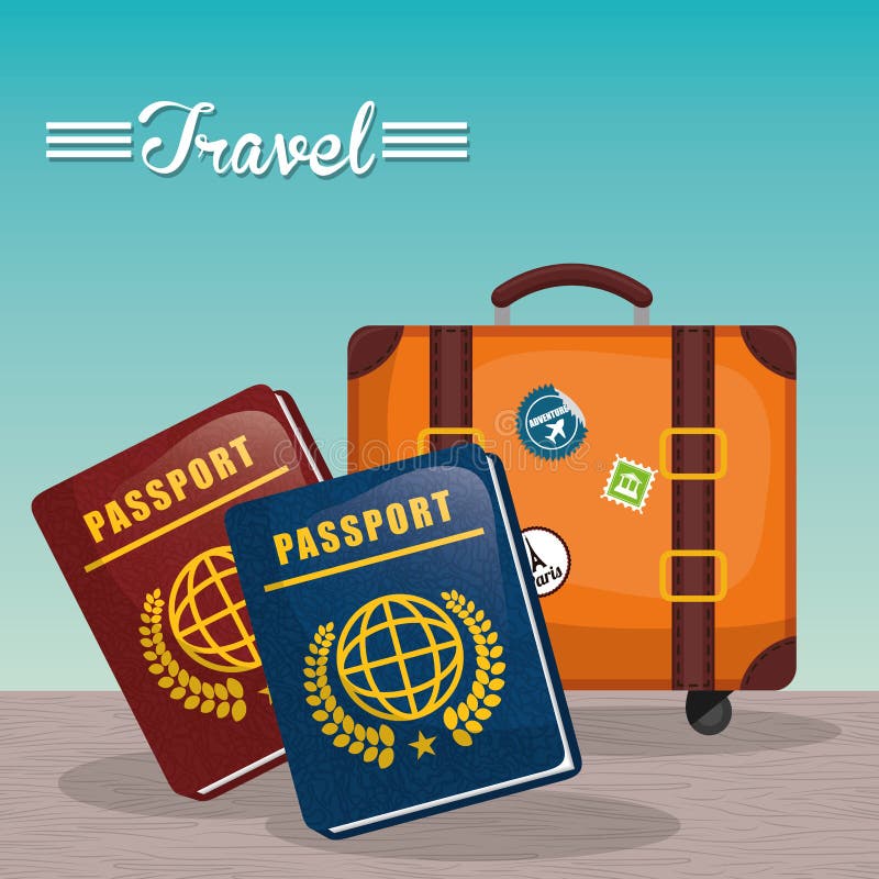 Summer, Vacations and Trave Stock Vector - Illustration of suitcase ...