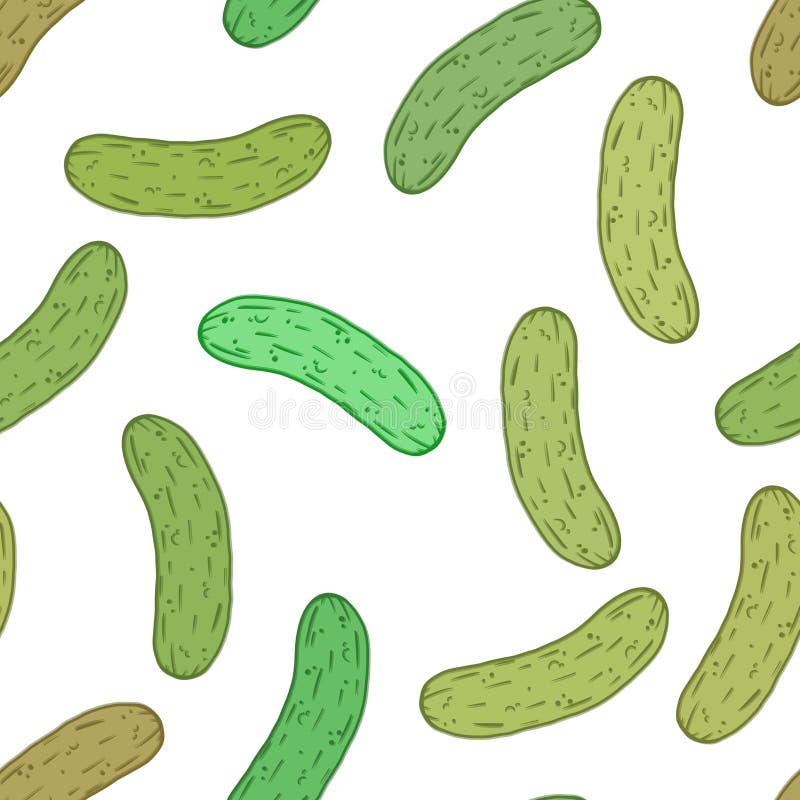 Summer Vegetable Seamless Cucumber Pattern for Wrapping Paper and ...