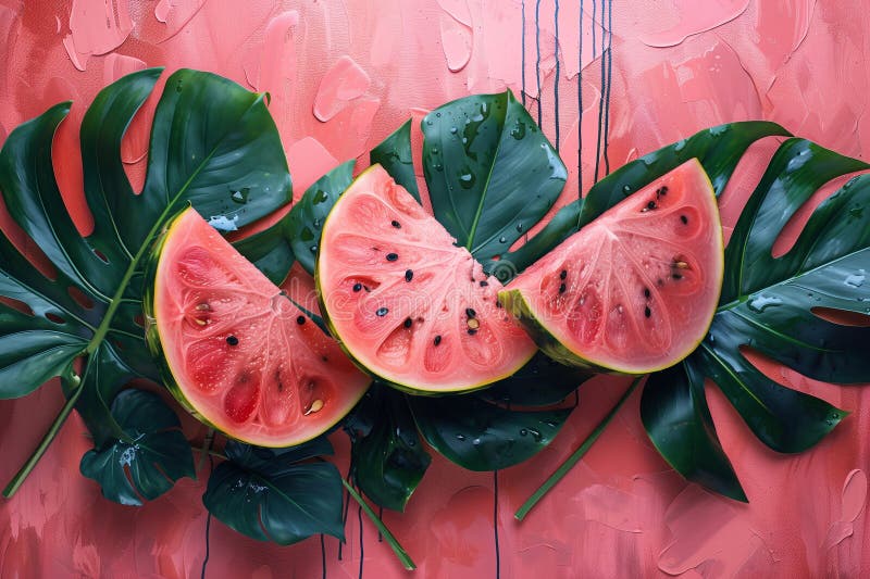 Summer vibes watermelon stock image. Image of design - 322425525
