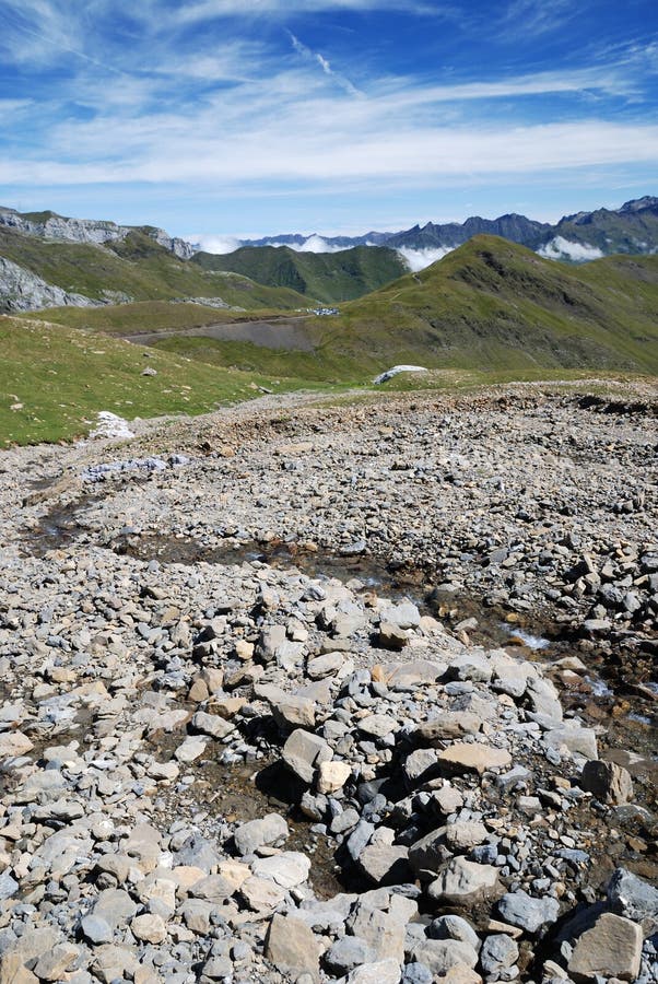 Summer View of the Central Pyrenees. Stock Photo - Image of limestone ...