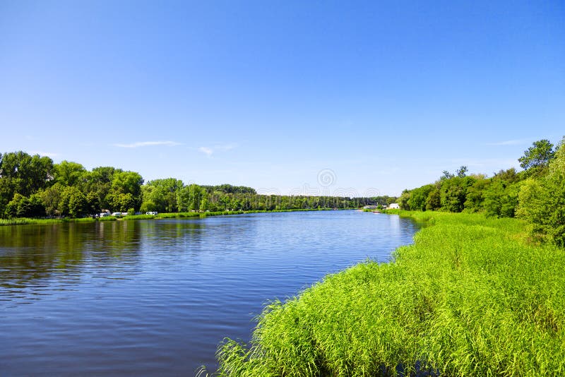 Summer view at the lake stock image. Image of beauty - 23529273