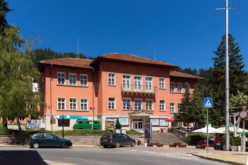 Summer View of Old Center of the Town of Smolyan, Bulgaria Editorial ...