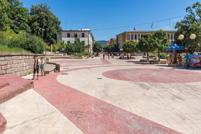 Summer View of Old Center of the Town of Smolyan, Bulgaria Editorial ...