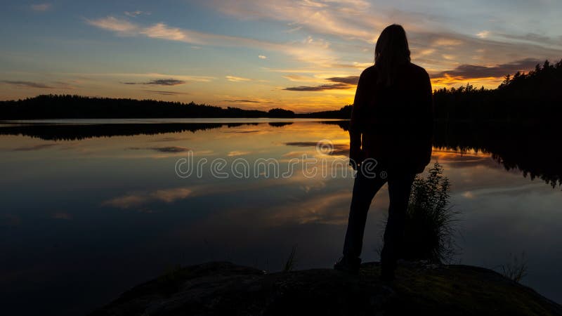 Summer view stock photo. Image of landscape, clouds - 260586448