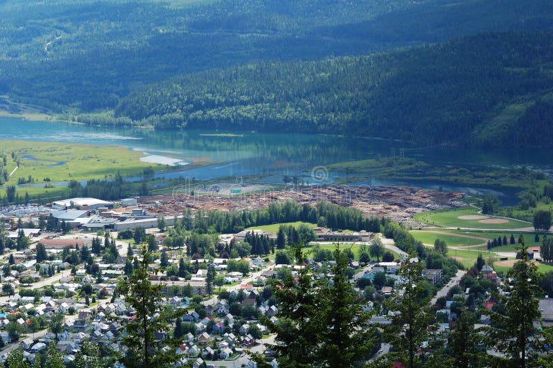 Summer View of Revelstoke Town Stock Photo - Image of national, scenic ...