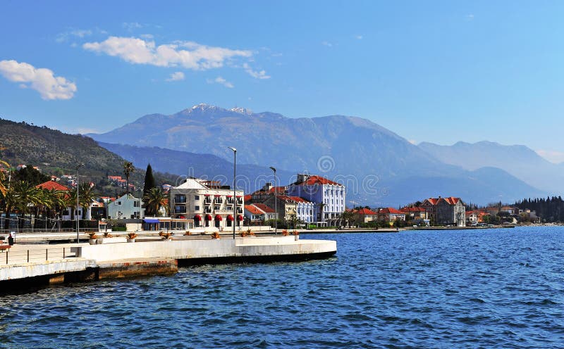 Tivat Town, Budvanska Riviera Stock Photo - Image of city, destination ...