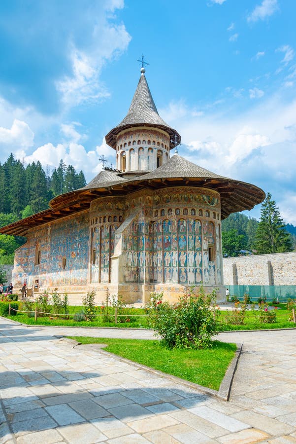 Summer at the Voronet Monastery in Romania Editorial Photo - Image of ...