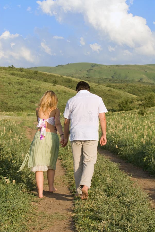Summer walk stock image. Image of walk, beautiful, husband - 5755051