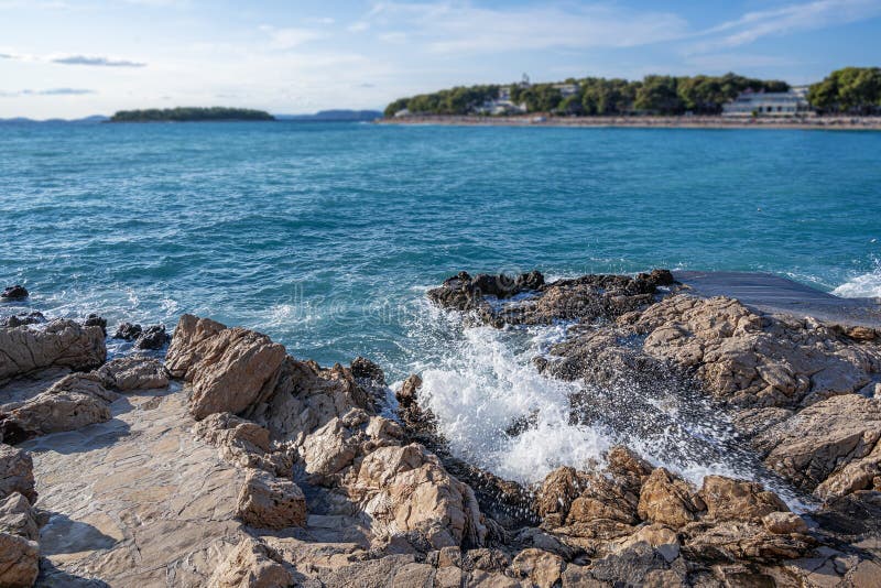 Summer Warm Adriatic Sea and Blue Sky. Stock Photo - Image of beautiful ...