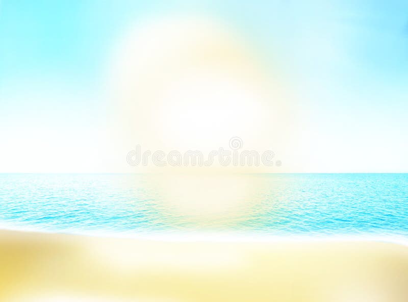 Summer Water Ocean stock illustration. Illustration of beach - 57330758