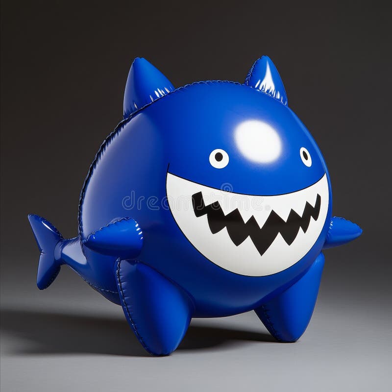Summer Water Toy Featuring a Fun Blue Shark Inflatable Pool Float for ...