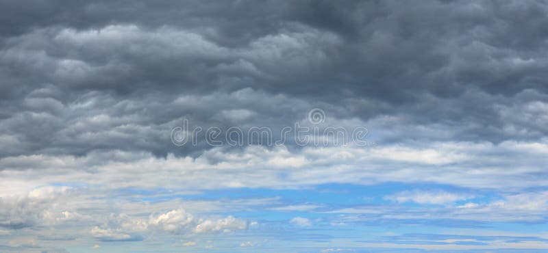 Summer Weather Changing Overcast Sky Background Stock Image - Image of ...