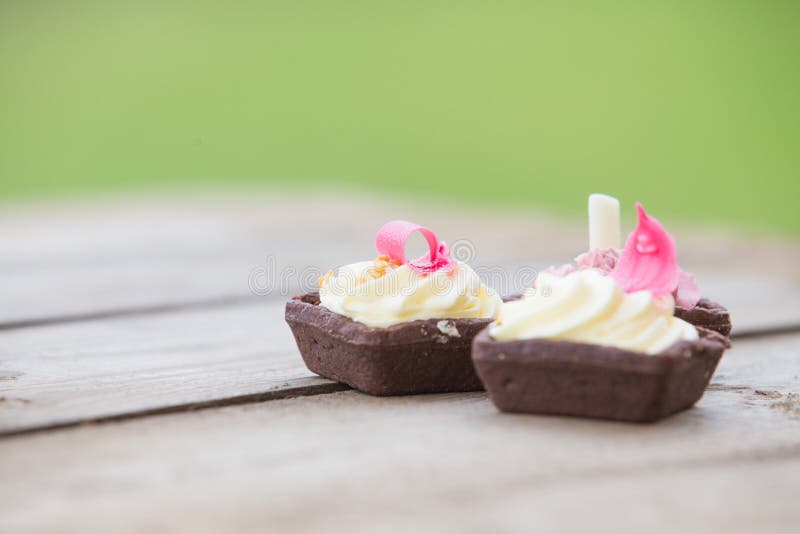 Summer Wedding Homemade Candy Bar Stock Image - Image of cupcake ...
