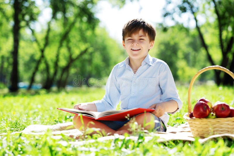 Summer weekend outdoors stock image. Image of lying, literature - 53755433