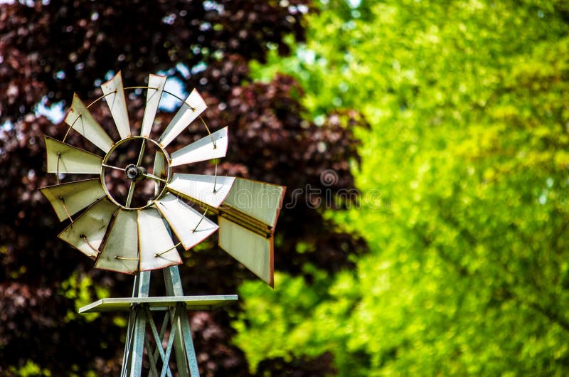 Summer Windmill stock photo. Image of still, summer, leaves - 50029194