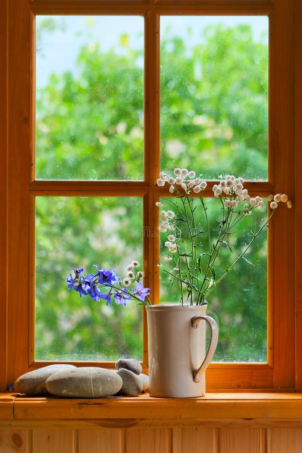 Summer window stock photo. Image of garden, sunny, beauty - 20056962
