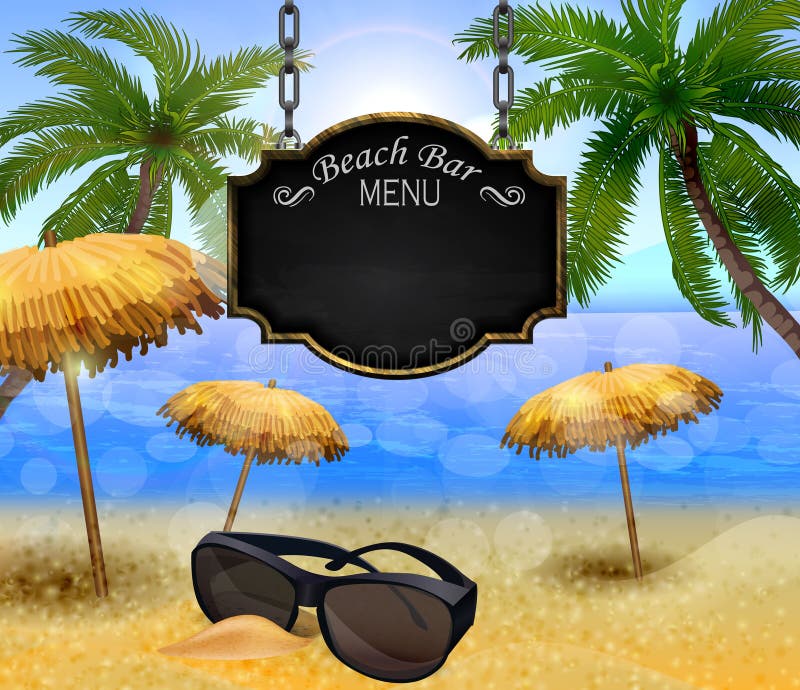 Beach Chalkboard Sign Stock Illustrations – 439 Beach Chalkboard Sign ...