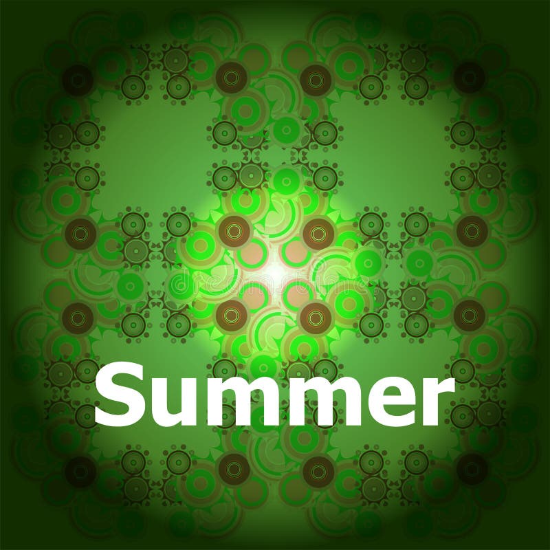 Summer Words on Abstract Backgrounds Stock Illustration - Illustration ...