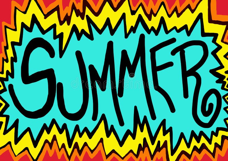 Summer stock illustration. Illustration of painting, artistic - 31701990