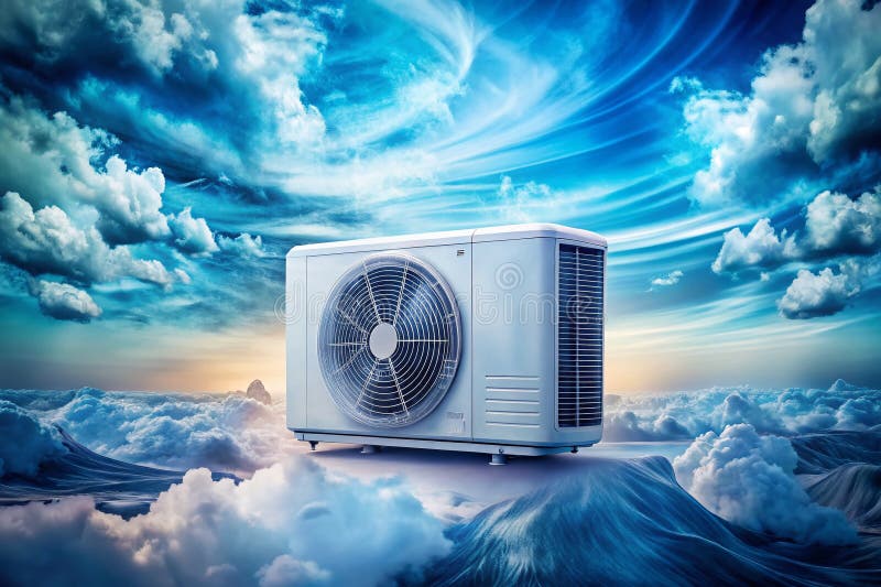 Summers Cool Relief Double Exposure Air Conditioner Image Captures the ...