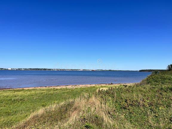 Summerside and Area Beach and Harbour Stock Image - Image of area ...