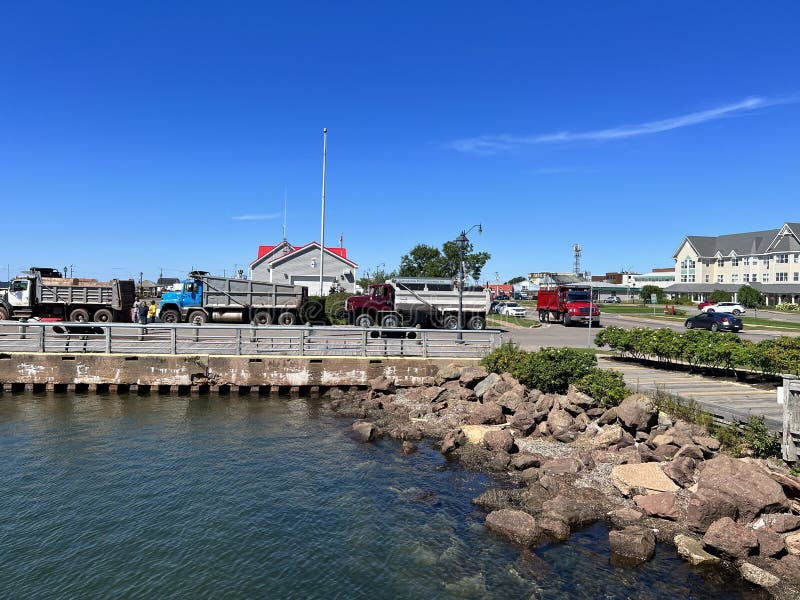 Summerside and Area Beach and Harbour Stock Image - Image of waterfront ...