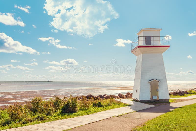 Summerside Outer Range Front Lighthouse Stock Photo - Image of tide ...