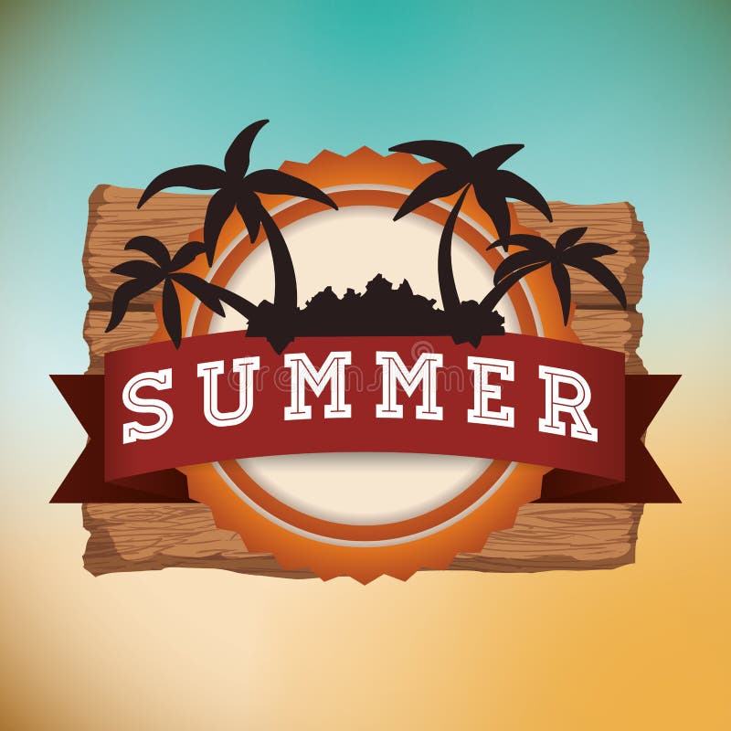 Summertime design stock vector. Illustration of resort - 58661651