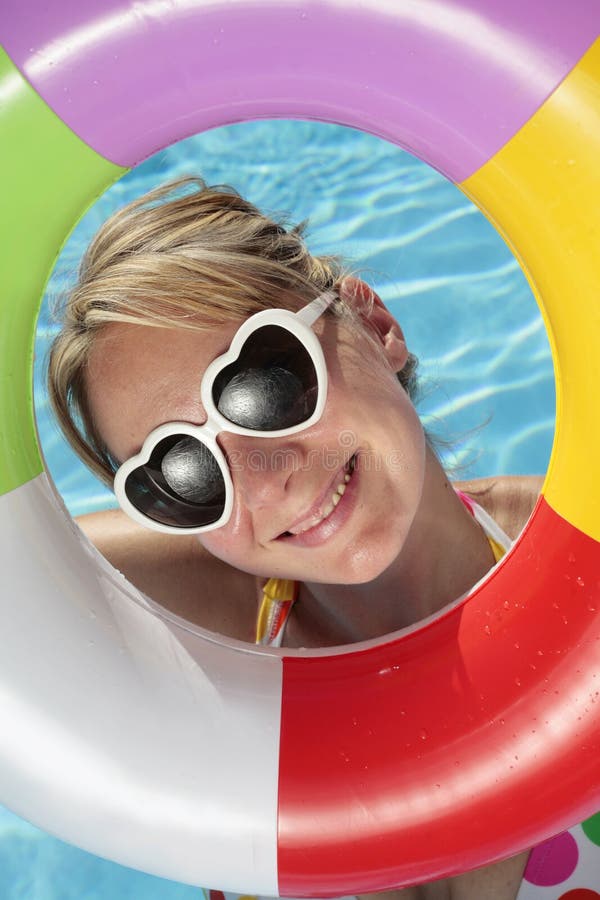 Summertime Fun stock image. Image of pool, sunglasses - 9884949
