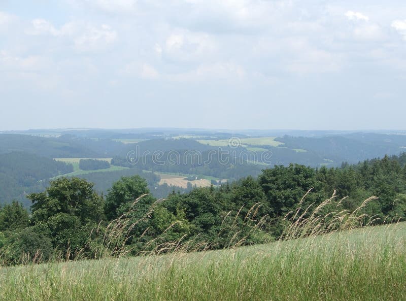 Summertime Scenery in Thuringia Stock Image - Image of forest, scenics ...