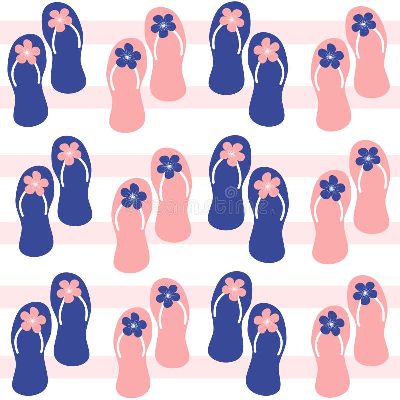 Cute Summertime Seamless Vector Pattern Background Illustration with ...