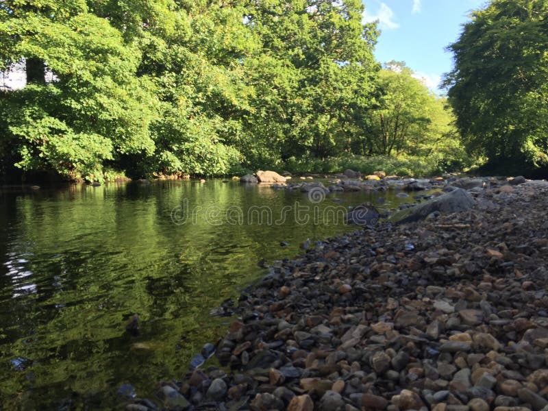 Summertime streams stock image. Image of pebbles, streams - 58232201