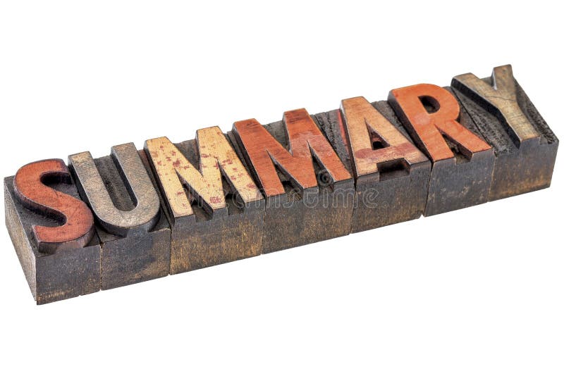 Summier Woord in Uitstekend Houten Type Stock Foto - Image of grunge ...