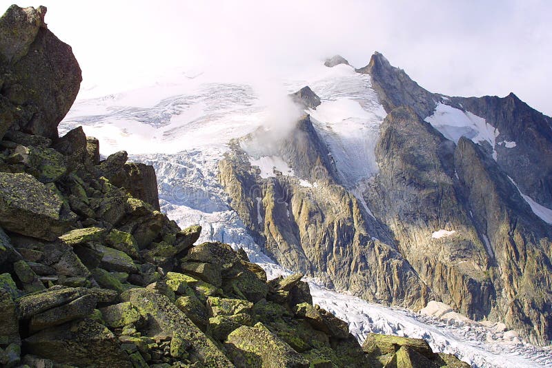 Summit - alpine view stock image. Image of glacier, landscape - 1902787