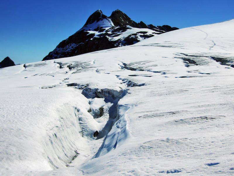 Summit Clariden in the Glarus Alps Mountain Range Stock Photo - Image ...