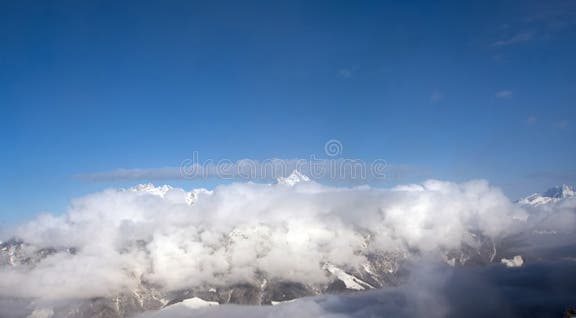Summit in the cloud stock photo. Image of cloudscape - 12634280