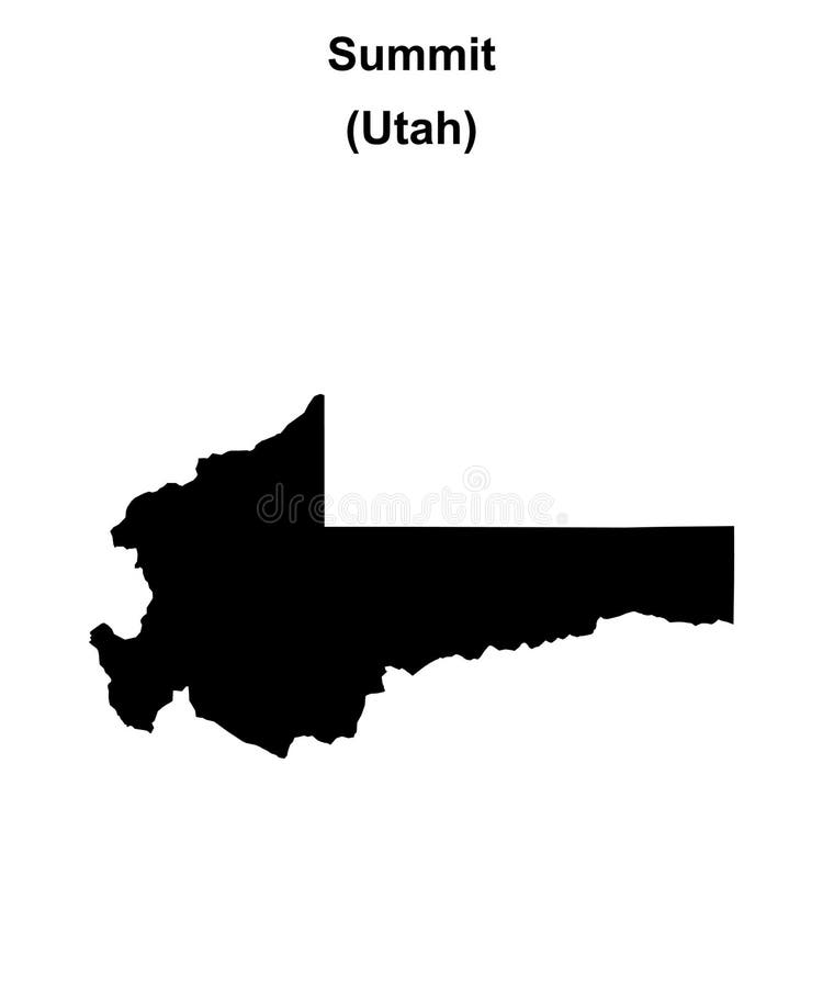 Summit outline map stock vector. Illustration of vector - 361870147