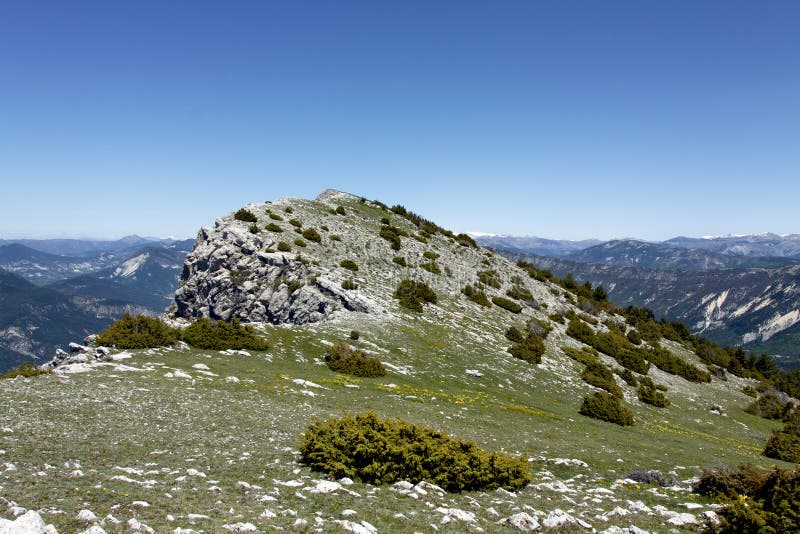 Summit of the Cremon, France Stock Photo - Image of season, europe ...