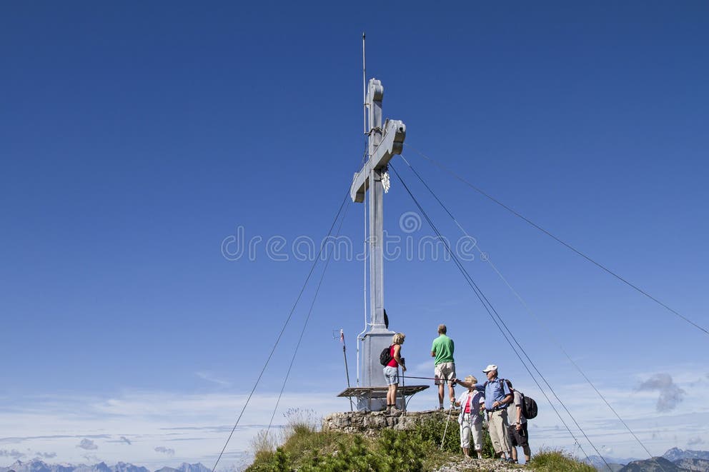 On the summit editorial stock image. Image of bavaria - 43463299