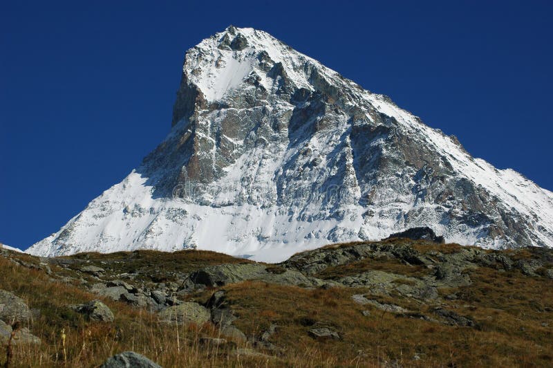 Summit of Dent Blanche stock image. Image of glaciation - 5446115