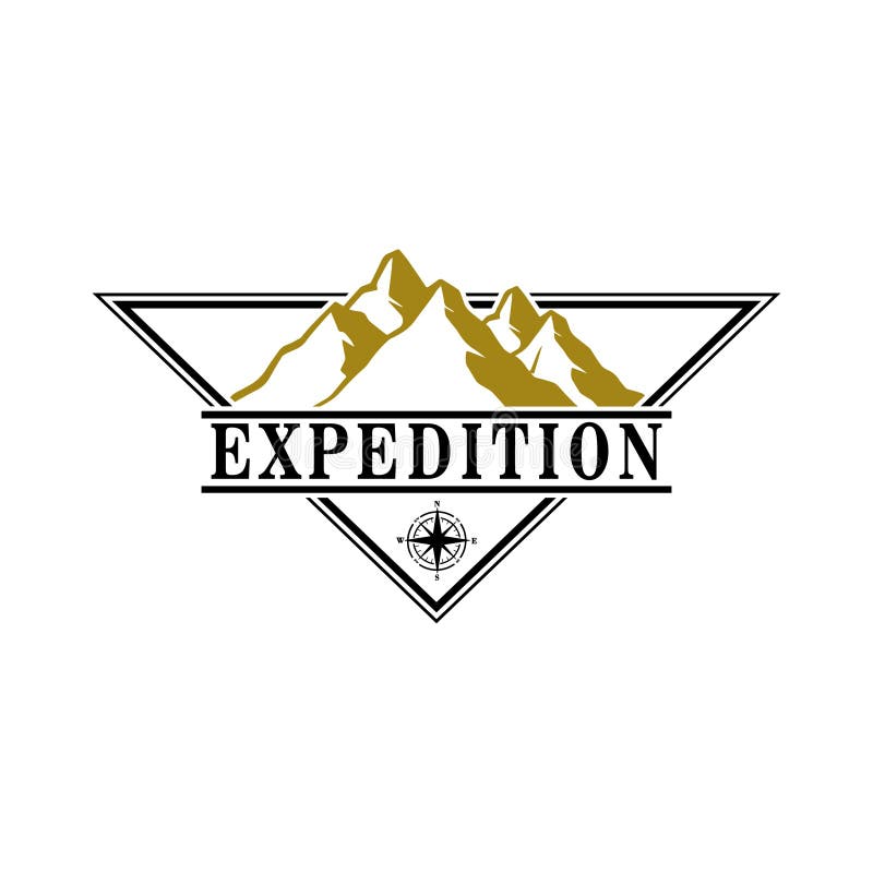Summit Expedition Logo Vector Illustration Stock Vector - Illustration ...