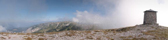 The Summit of Heukuppe in Rax Alps Stock Image - Image of overlook ...