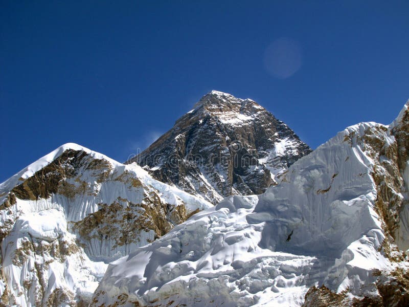 Summit of the Himalayas Mount Everest Stock Photo - Image of ...
