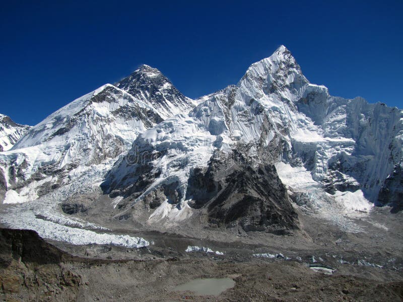 Summit of the Himalayas Mount Everest Stock Photo - Image of mount ...