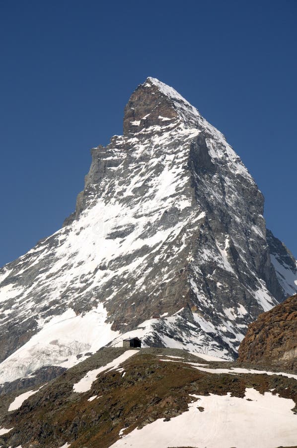 The Summit of the Matterhorn Stock Image - Image of switzerland ...